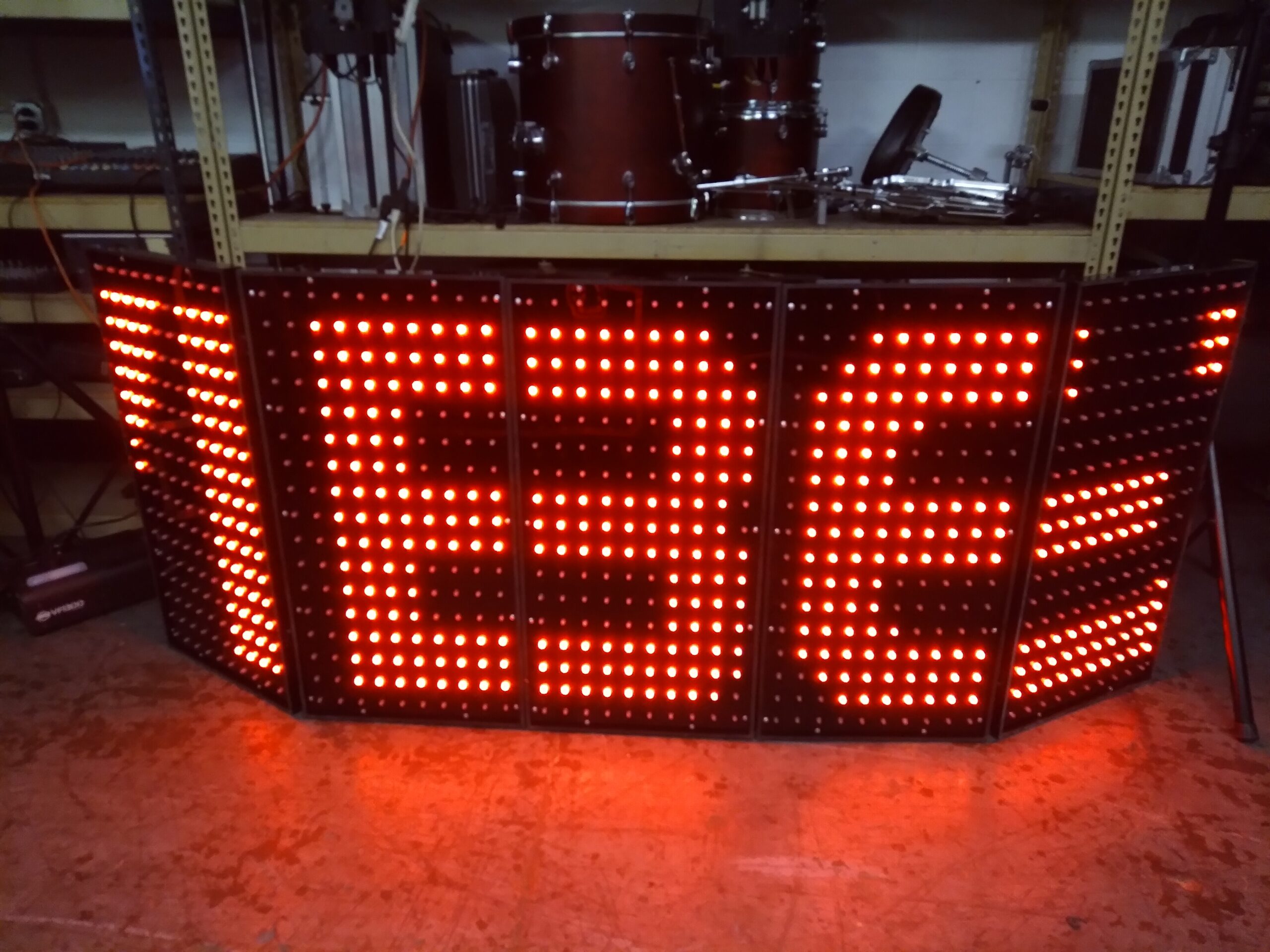 6 PANELS DJ BOOTH, LED FACADE