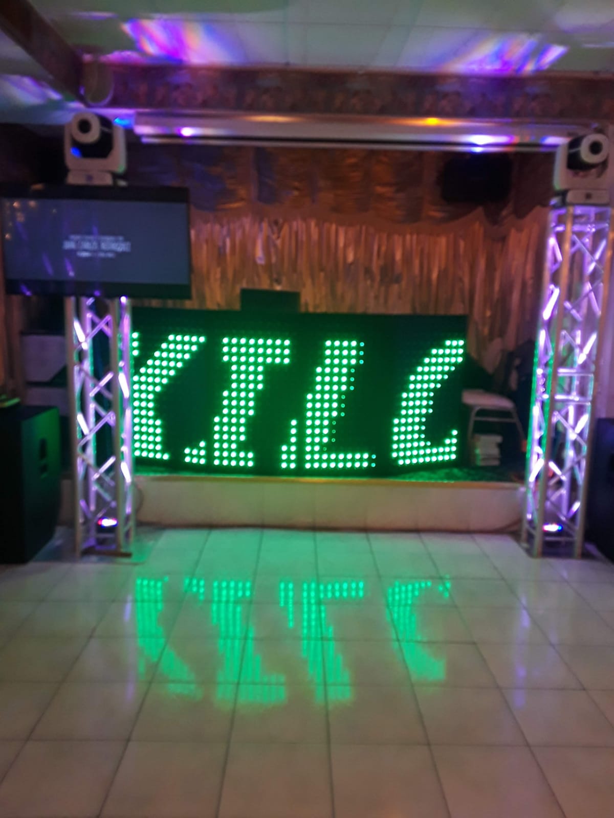 DJ BOOTH, LED FACADE 4 PANELS